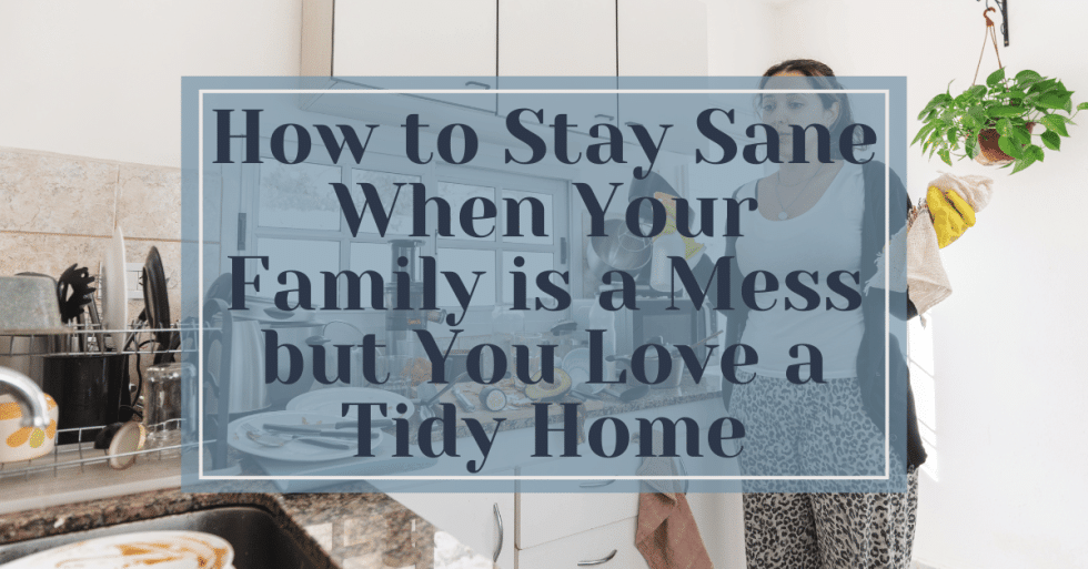 How to Stay Sane When Your Family is a Mess but You Love a Tidy Home - Next Level Organized